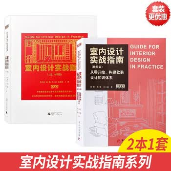 两本一套 送配套视频讲解  dop设计得到出品 室内设计实战指南（工艺、材料篇+软装篇）室内设计书籍