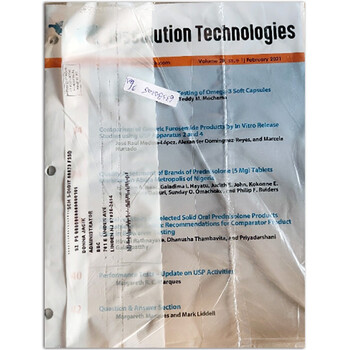 【单期可选】Dissolution Technologies 溶出度溶解试验技术杂志  2020/2 2021年2月刊