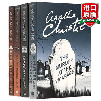 英文原版 马普尔小姐探案第1季4册 Miss Marple 阿加莎系列惊悚悬疑推理侦探小说
