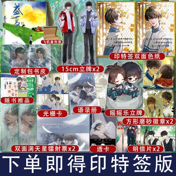 【印特签+新番外+定制包书皮+色纸+立牌+语录册+徽章+镭射票】盛夏 木苏里 江添盛望 晋江校园小说实体书