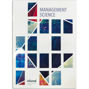 【单期可选】Management Science Vol.66.5 2020年5/6/7/9月刊+2 2020年7月刊