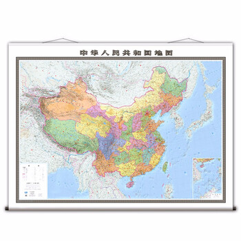 【超大地图】中国地图挂图 2021 新高清3米X2.2米 地形行政图  办公装饰壁画图