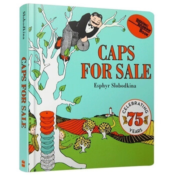 卖帽子 Caps for Sale Board Book 英文原版绘本 4-8岁儿童启蒙故事书 纸板