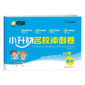 金太阳教育 2022新版小升初冲刺卷语文人教版RJ 小学6年级衔接教材小学升初中总复习模拟真题卷