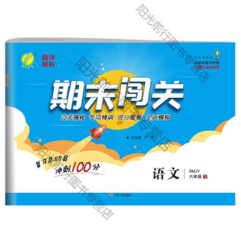 s2021全新正版小学期末闯关冲刺100分六年级下册语文春雨6年级下语文期末全真模
