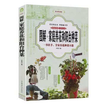 家庭养花和阳台种菜 彩图版/居家花草大全室内养花盆景入门栽培植物技术多肉植物种植图鉴新手盆栽花卉蔬菜