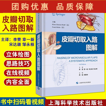 B皮瓣切取入路图解 克劳斯 迪特里希 沃尔夫主编 皮肤移植术 医学图解 外科学 整形外科 创