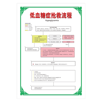 医院制度急救程序挂图过敏性休克抢救流程图示意图墙贴纸WSB169 WSB169-24 50*70cm  PP覆膜贴纸