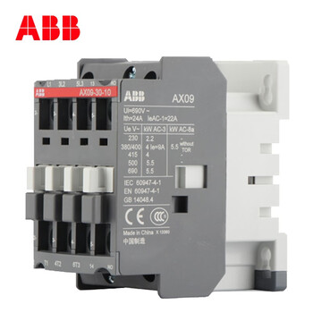 【ABBAX09-30-10-80 220-230V50HZ/230-240V60HZ】ABB AX系列接触器 AX09-30-10-80 220-230V50HZ/230-240V60HZ ...