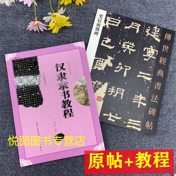 原帖+教程2本史晨碑汉隶隶书教程中国书法培训教程传世经典书法碑帖史晨前后碑初学者入门技法教材书籍