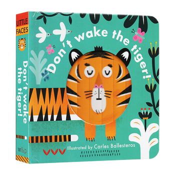 不要弄醒老虎 Little Faces Don’t Wake the Tiger 英文原版百变脸谱系列 精装立体变景书 动物系列 儿童英语启蒙情绪绘本