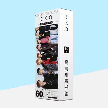 书签明星周边卡片蔡徐坤易烊千玺时代少年团刘耀文宋亚轩王一博同款者自 EXO书签60张