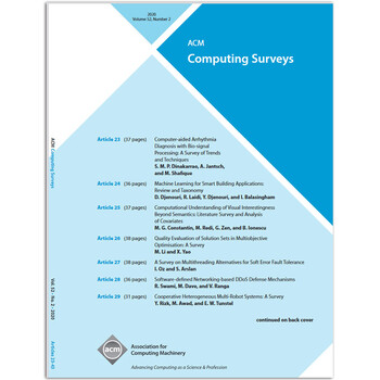 【单期可选】ACM Computing Surveys Vol.52.2 美国计算机学会计算概观 2 2020年
