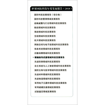 【正版图书】精确制导武器领域科技发展报告