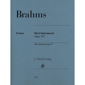 亨乐原版 勃拉姆斯三首间奏曲op.117 Brahms Drei IntermezziHN1042