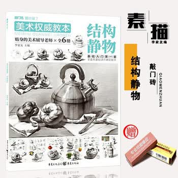 【】美术权威教本结构静物2021敲门砖李家友 基础入门绘画素描临摹单个静物水果蔬菜器皿杂物类