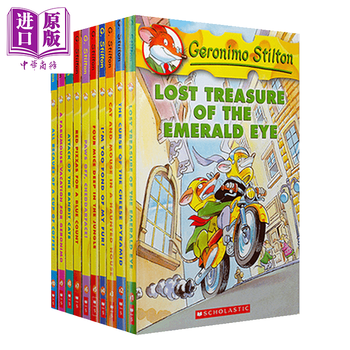 老鼠记者1-10册 Geronimo Stilton全彩漫画 学乐分级阅读 儿童章节桥梁书 英文原版