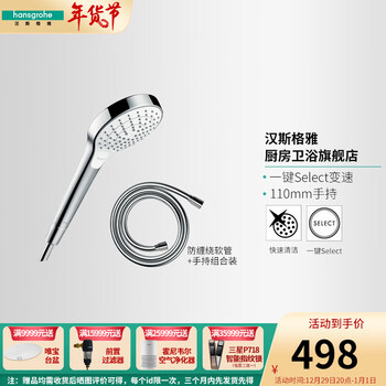 汉斯格雅（Hansgrohe） 汉斯格雅hansgrohe德国品质浴室高端柯洛玛手持花洒 26803407+28276007【图片 价格 品牌 ...