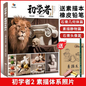 【】初学者2素描体系照片 2021烈公文化李庭恩陈树仲单体组合石膏几何体静物头像照片写生美术