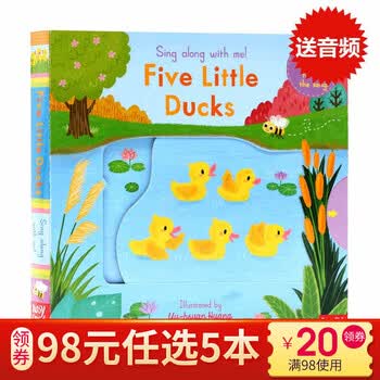 五只小鸭子Sing Along with Me Five Little Ducks英文原版绘本