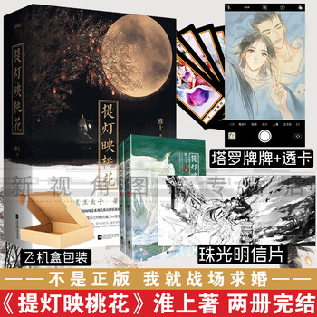 赠书签+塔罗牌】提灯映桃花上下册2册 淮上著 言情青春文学情感爱情纯爱小说 降妖驱魔 小说书籍畅销