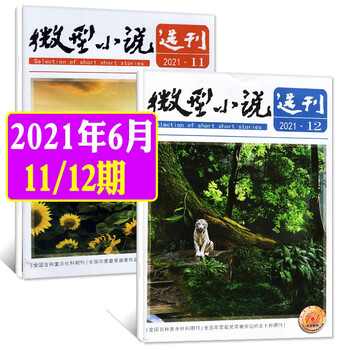 微型小说选刊杂志2022年4月上下第7/8期新【每月2本自选】短篇原创故事青春文学过期刊 2021年6月上下 第11/12期 共2本
