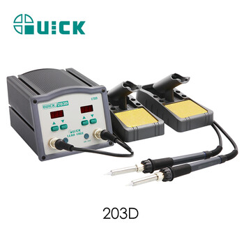 快克（QUICK）QUICK快克203H焊台电烙铁高频恒温203D电焊台元器件维修焊接工具 203D【图片 价格 品牌 报价】-京东