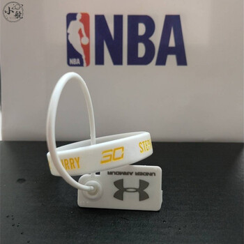 【掌柜推荐】斯蒂芬·库里NBA球星库里手环勇士队30号 篮球运动硅胶腕带学生礼物情侣夜光款 白填黄【17.5cm】