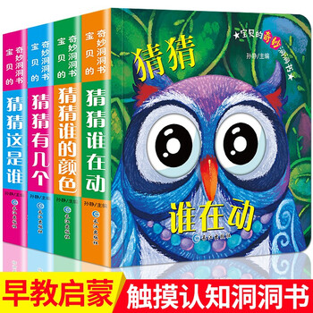 幼儿启蒙早教 宝贝的奇妙洞洞书 全套4册