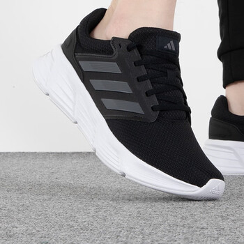 阿迪达斯 （adidas）男鞋 2023夏季新款运动鞋缓震舒适网面透气休闲鞋耐磨跑步鞋子男 HP6642/黑白 42.5【图片 价格 品牌 ...