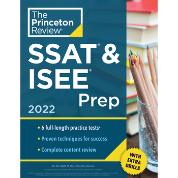 平装 英文原版  Princeton Review SSAT & ISEE Prep, 2022 普林斯顿评论美国中学入学考试及独立中学入学考试备考2022