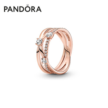 【潘多拉189400C01】潘多拉Pandora 戒指闪耀三环戒指189400C01时尚饰品 送女友礼物 生日 情人节礼物【行情 报价 价格 ...