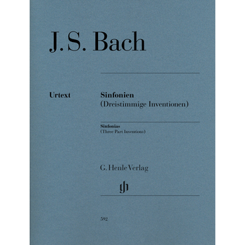 亨乐原版 巴赫三部创意曲 J.S.Bach Sinfonias Three Part HN592