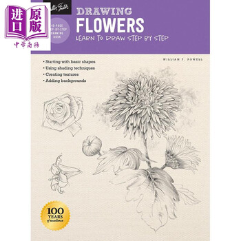 预售 Drawing:Flowers with William F.Powell 进口艺术 花卉的绘画方法