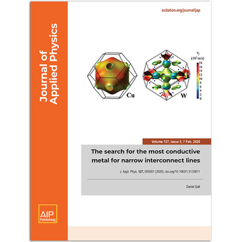 【单期可选】Journal of Applied Physics 应用物理学杂志 2020/21年英 N.5 2020年2月7日
