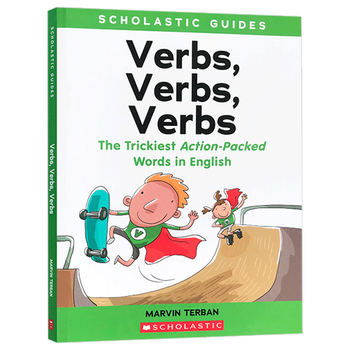 学乐英语动词检查指南 英文原版 Scholastic Guide Verbs Verbs Verbs 幼儿英语动词语法启蒙学习资料丛书进口书籍
