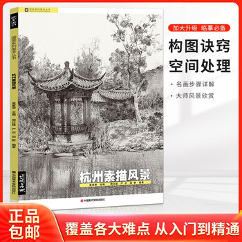 杭州素描风景大师临摹速写书籍基础范本结构对画照片入门教材宝典精选单体局部写生范画对临联考国美院绘画册