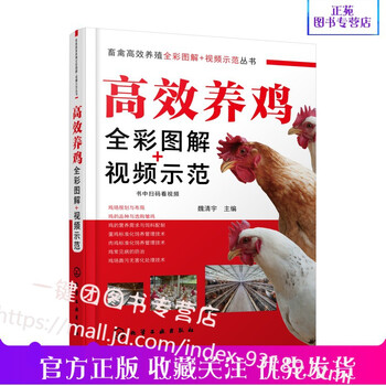【全彩图解+视频示范】高效养鸡 科学养鸡技术书肉鸡蛋鸡草鸡养殖书籍大全标准化饲养管理鸡的营养标准与饲