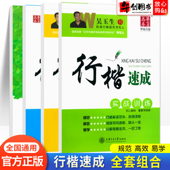 吴玉生行楷字帖笔画偏旁间架结构实战训练7000常用字行楷速成华夏万卷字帖大学生成年人写字帖钢笔硬笔书 【全4本】吴玉生行楷字帖