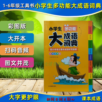 正版小学生多功能大成语词典彩图大字版小学语文成语听写音频