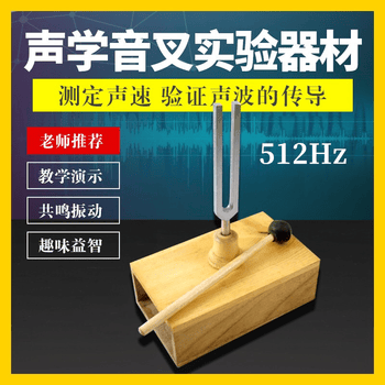 初中物理实验器材全套装初二初三八九年级学生用初中生中学教学音叉 512赫兹HZ初中物理声学音叉学具