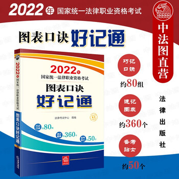 正版 2022年国家统一法律职业资格考试 图表口诀好记通 司法考试巧记口诀速记图表 法理学宪法国际法
