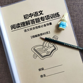 初中语文中考通用答题模板思路技巧必背复习资料汇总结作业本 初中语文阅读理解答题技巧专项训练