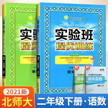 【科目可选】2022实验班提优训练二年级下册数学语文人教版北师版全套专项训练 二年级下册 语文+数学 北师版
