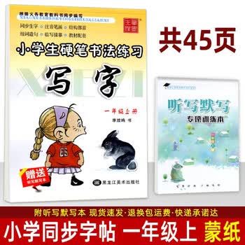 写字课课练一二三四五六年级上册下册 部编人教版 李放鸣小学生字帖铅笔钢笔楷书正楷硬笔书法临摹练字帖 一年级上册  部编版字帖
