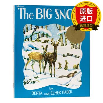 大雪 英文原版 The Big Snow 凯迪克金奖绘本 儿童英语趣味阅读故事书 英文版进口原版书籍