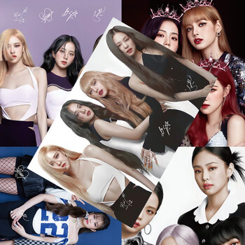 BLACKPINK海报 高清铜版纸8张 LISA金智秀金智妮朴彩英周边海报 BLACKPINK海报(8张随机)