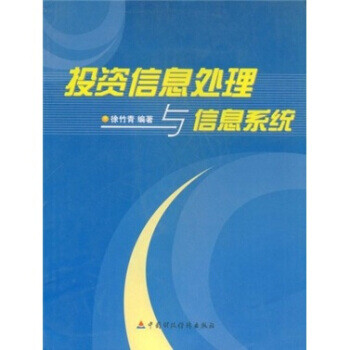 投资信息处理与信息系统【正版图书】