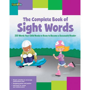 The complete book of sight words kids 220高频词 儿童英文启蒙单词原版英语绘本练习册 高频词汇早教小学英语教材 幼儿