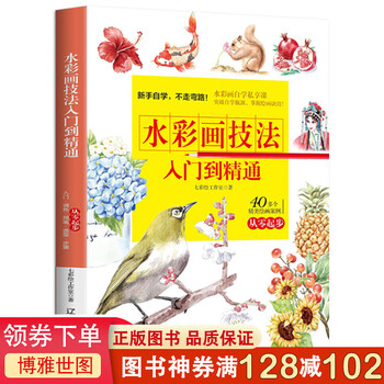 从零起步一水彩画技法入门到精通水彩书籍 手绘素描绘画入门自学零基础